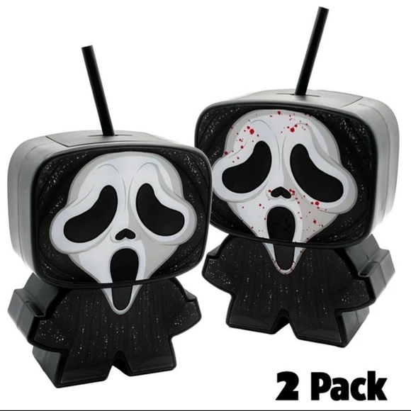 Cinamark | Dining | Scream Vi Ghostface Drink Cup Set2 | Poshmark